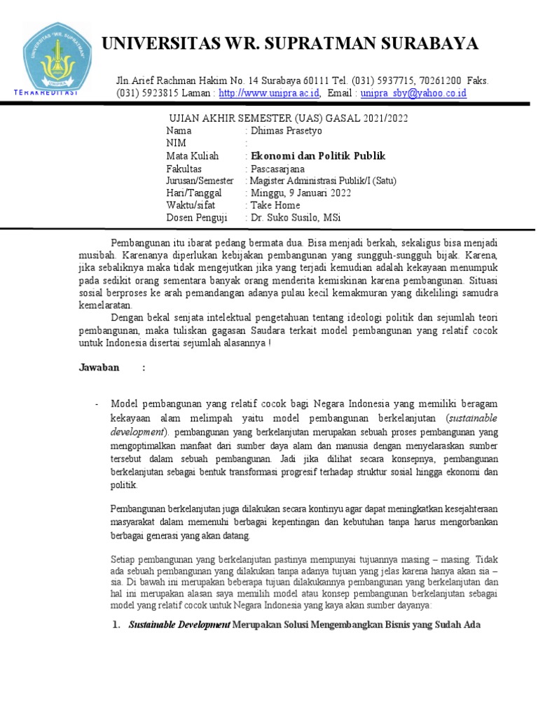 Soal UAS Semester 1 MAP | PDF | Ilmu Sosial