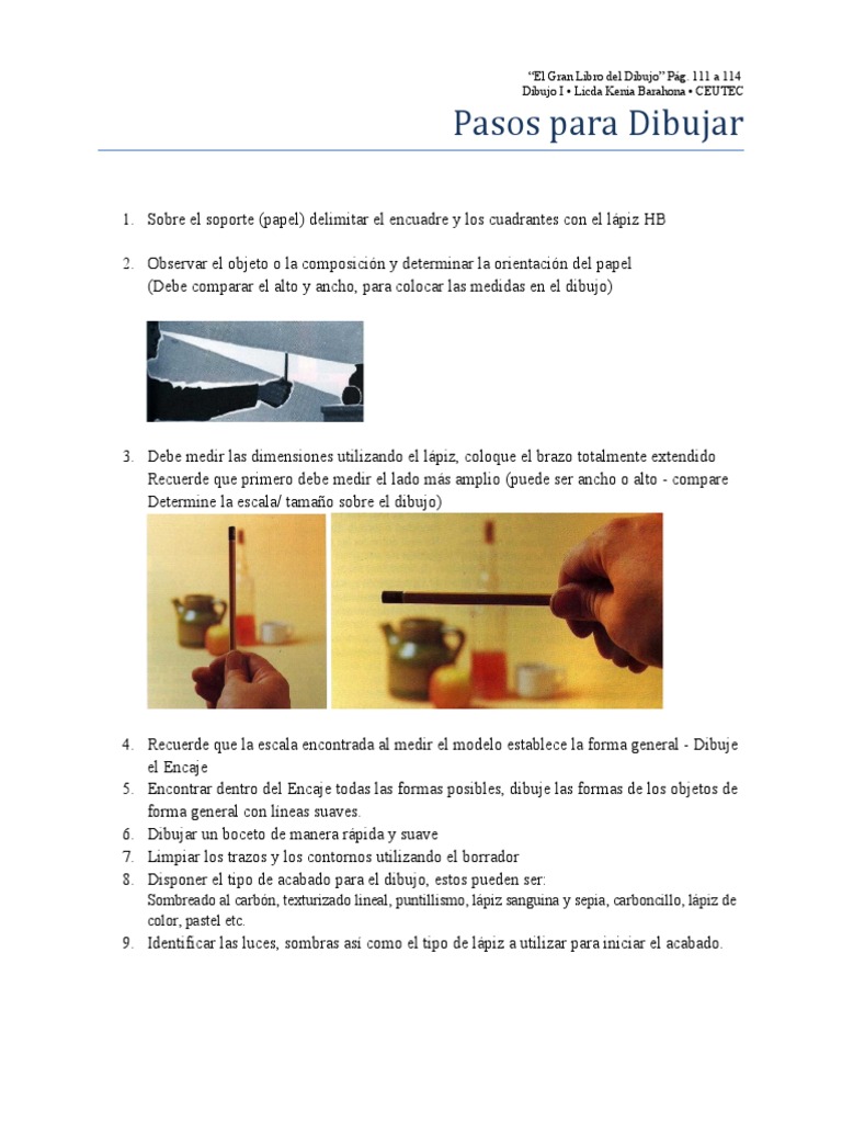 Pasos para Delimitar un Dibujo | PDF | Arte