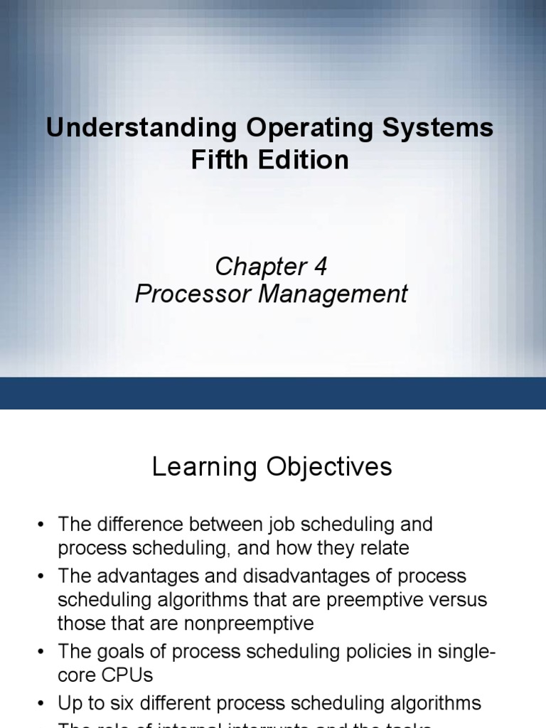 Operating System Ch4 | PDF | Scheduling (Computing) | Process (Computing)