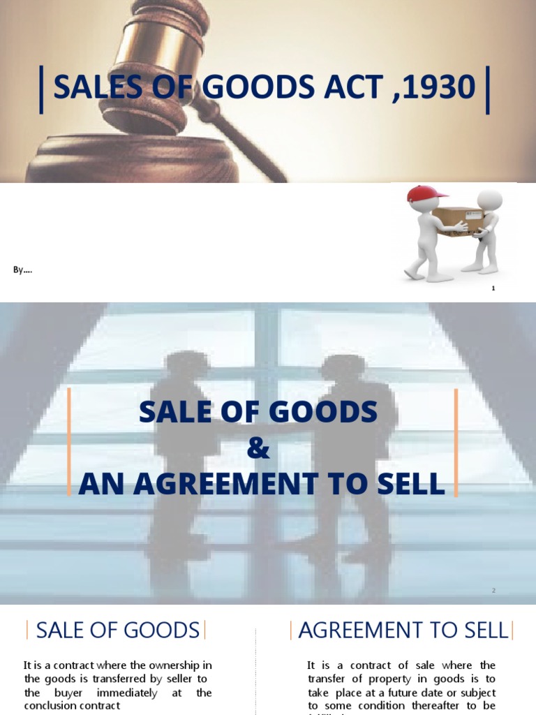 Sales of Goods Act V2 | Download Free PDF | Sales | Possession (Law)