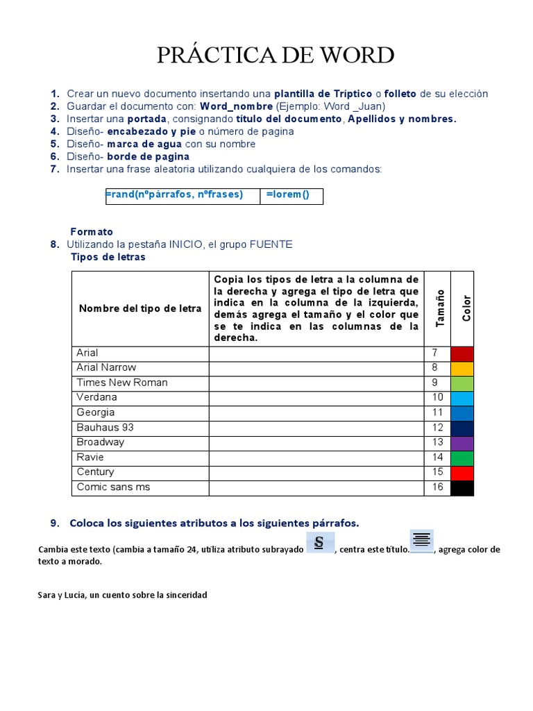 Práctica de Word | PDF | Agresión