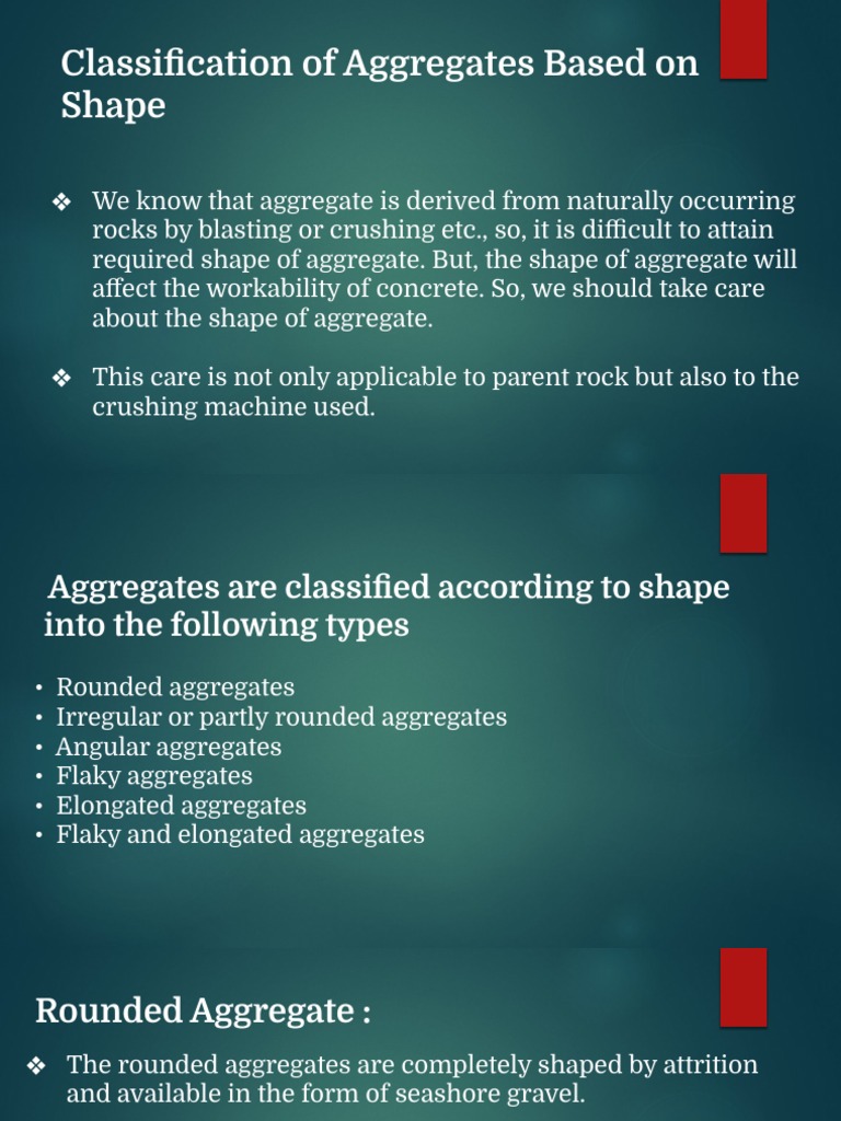Classification of Aggregates Based On Shape | PDF