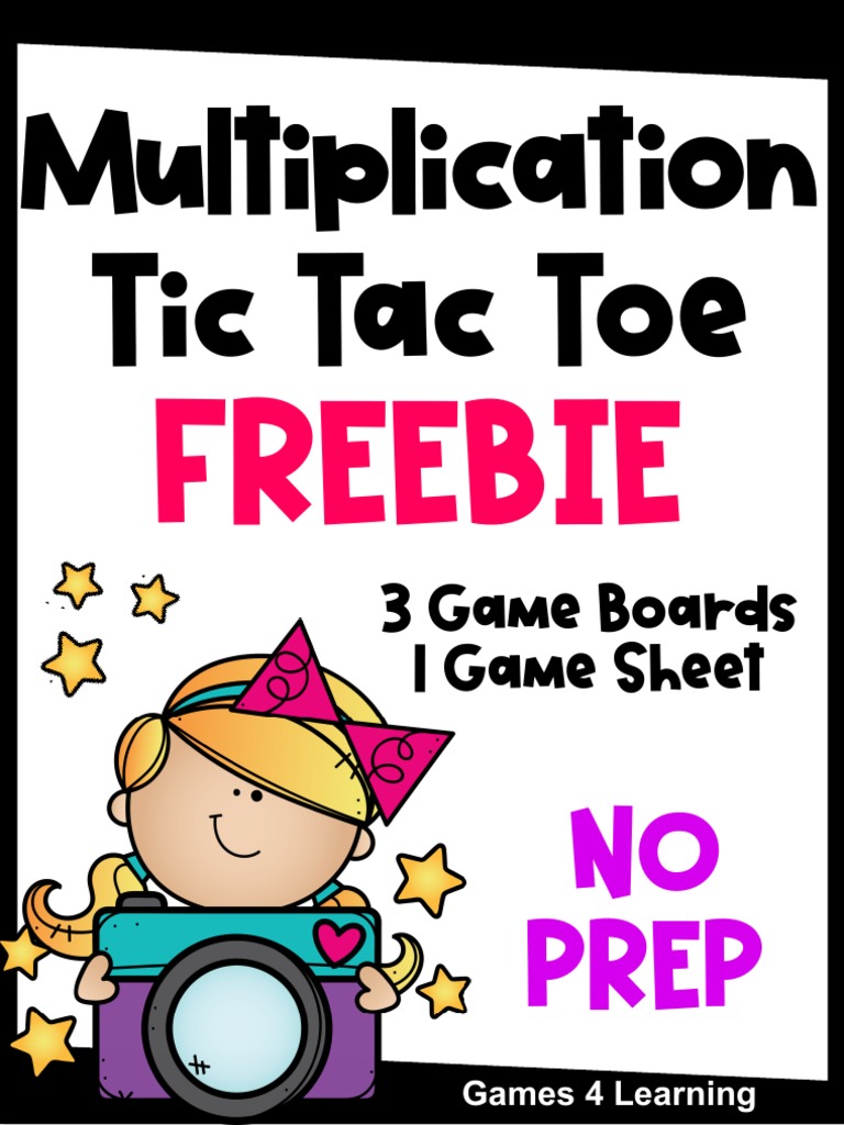 Freebie: Multiplication Tic Tac Toe | PDF | Multiplication