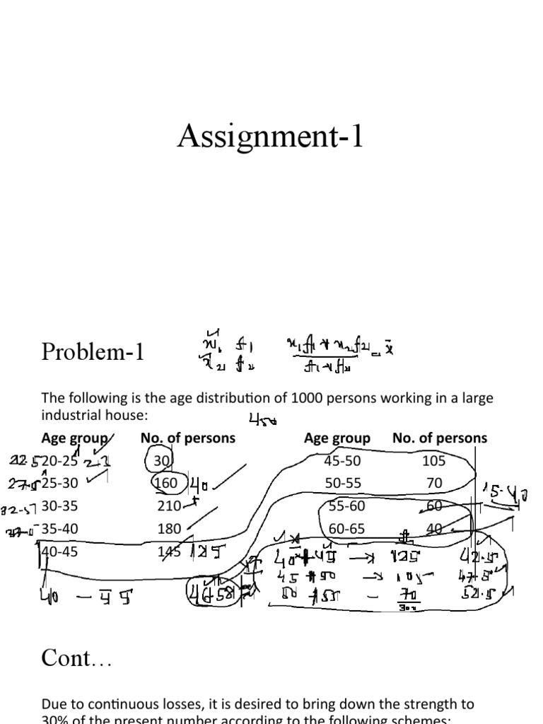 Assignment 1 | PDF | Mean | Standard Deviation