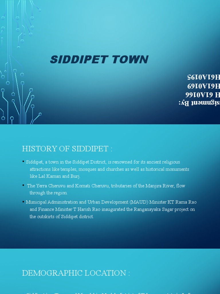 Siddipet Town | PDF | Sewage Treatment | Sanitation