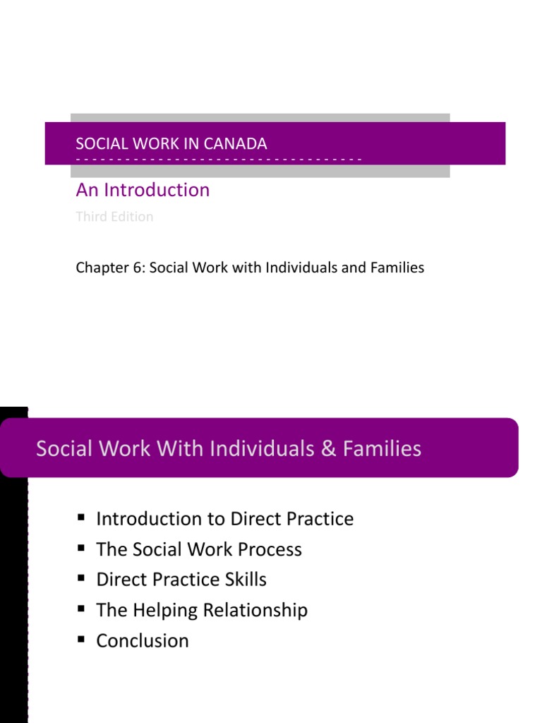 Social Work in Canada An Introduction Third Edition | PDF | Social Work ...