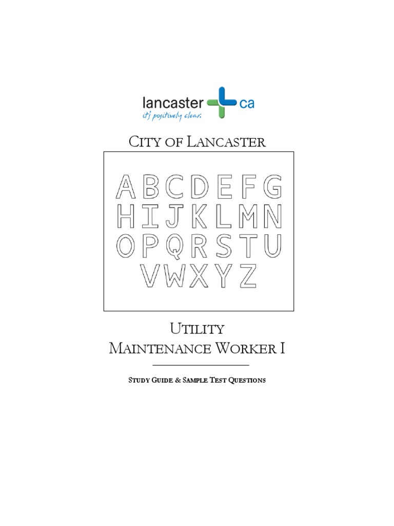 Utility Maintenance Worker Study Guide | PDF | Mathematics | Arithmetic