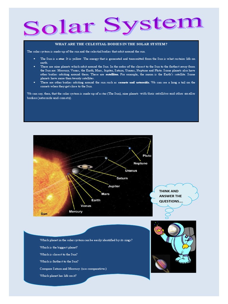 What Are The Celestial Bodies in The Solar System? | PDF | Social Science