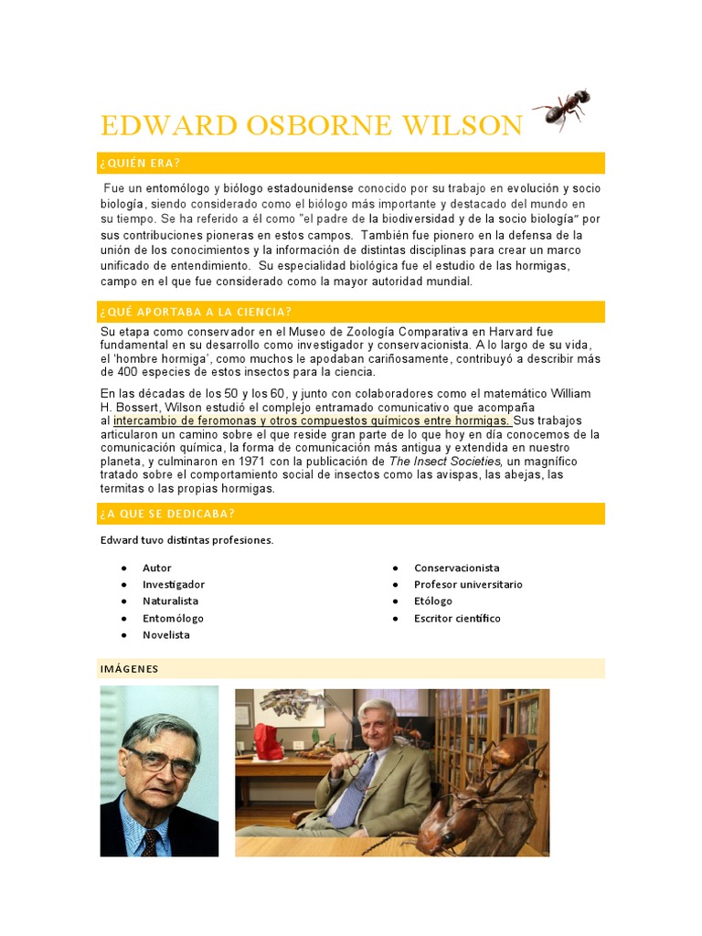 Edward Osborne Wilson | PDF