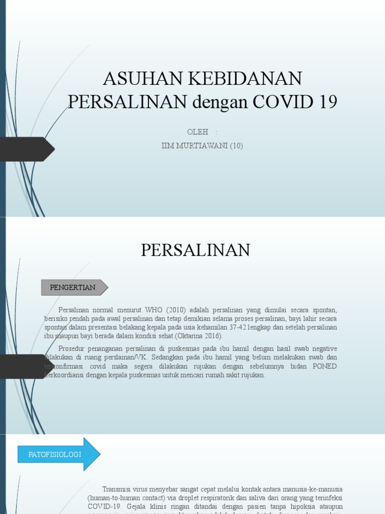 Panduan Persalinan dengan COVID-19 | PDF | Pengembangan Diri ...