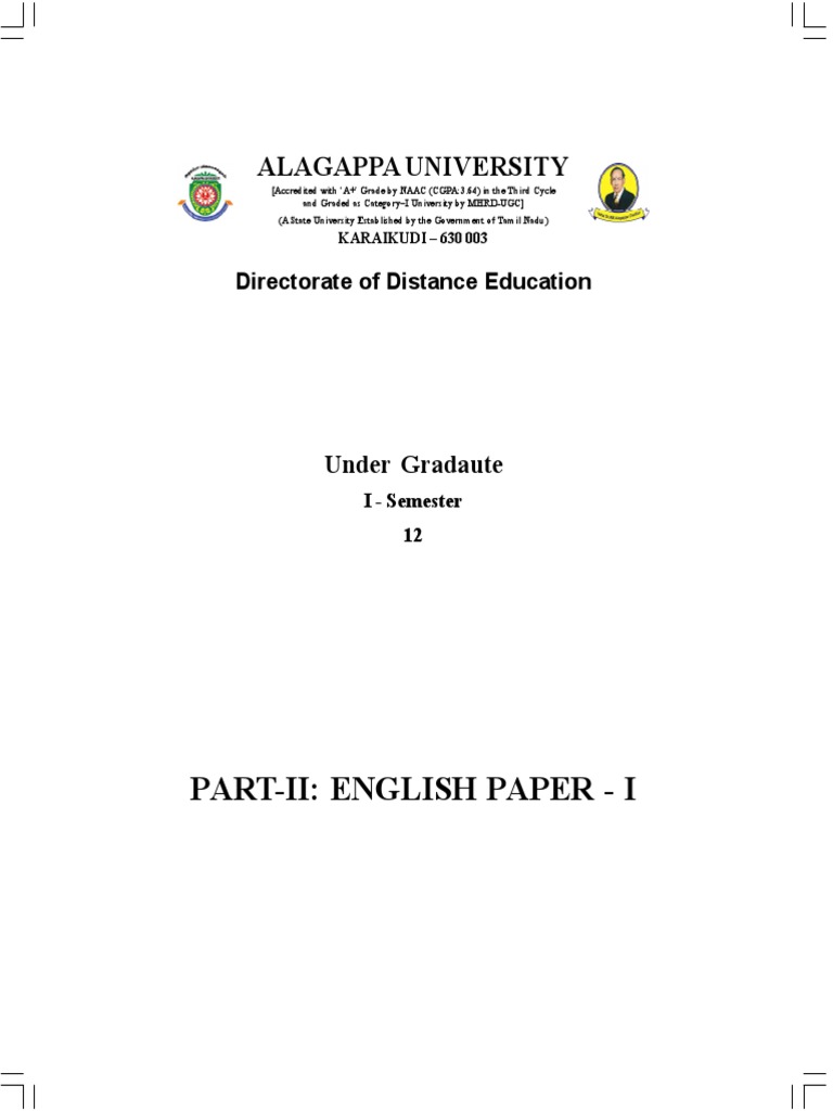 12 - Part-II - English - English Paper-I | PDF | Soil | Erosion