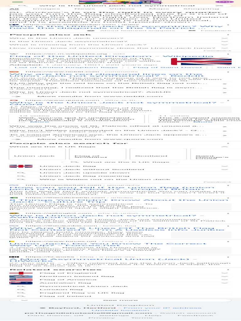 Why Is The Union Jack Not Symmetrical - Google Se | PDF | Flag | Symbols