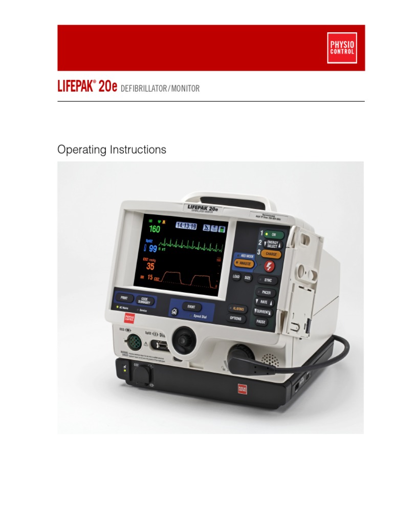 Lifepak 20e: Operating Instructions | PDF | Cardiopulmonary ...