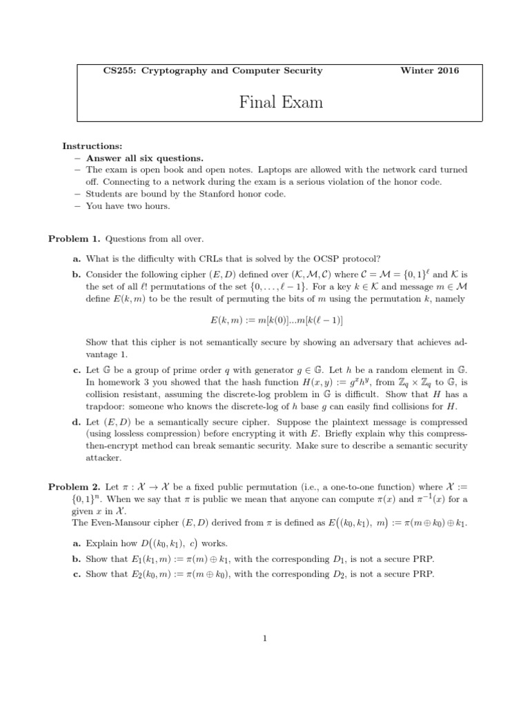 Final 16 | PDF | Encryption | Cryptography