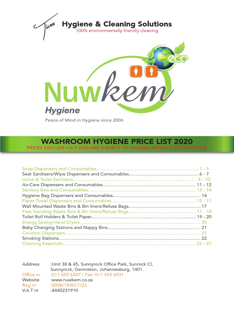 June Pricelist 2020 D-List | PDF | Hand Washing | Waste Management