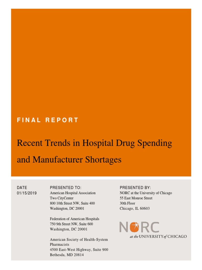 Aha Drug Pricing Study Report 01152019 | PDF | Pharmacy | Generic Drug