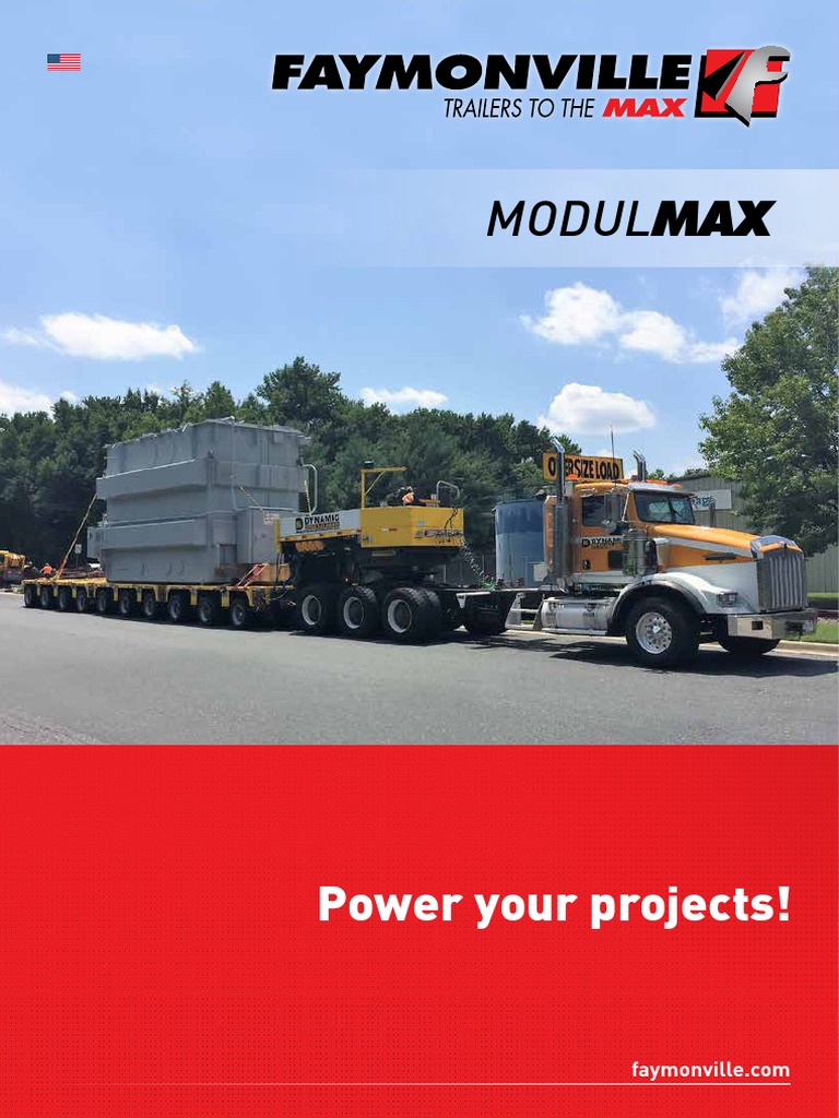 Faymonville ModulMAX Heavy Haul Trailers | PDF | Trailer (Vehicle) | Axle