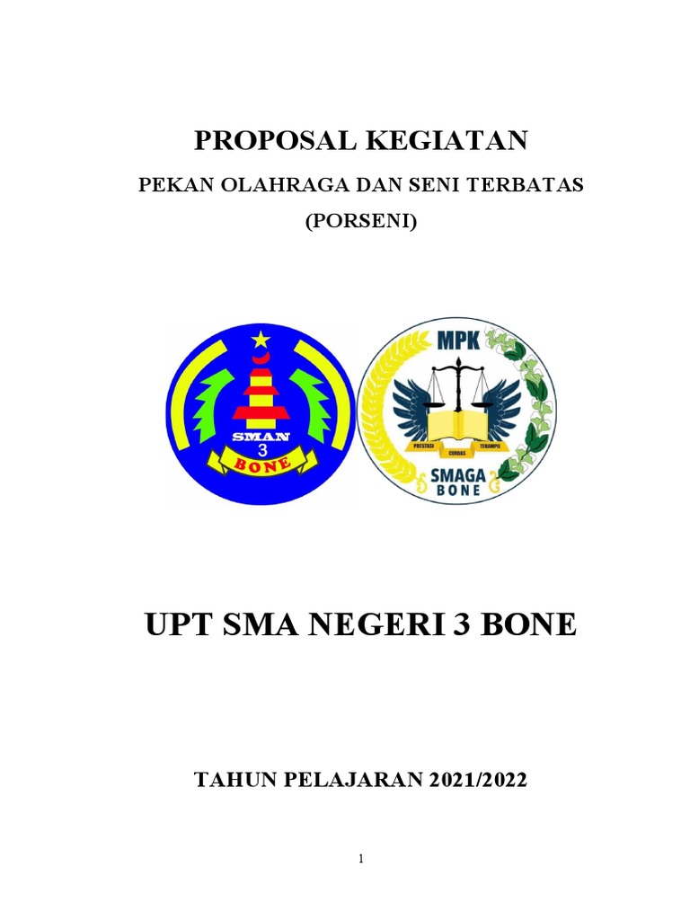 Proposal Porseni 2021 | PDF