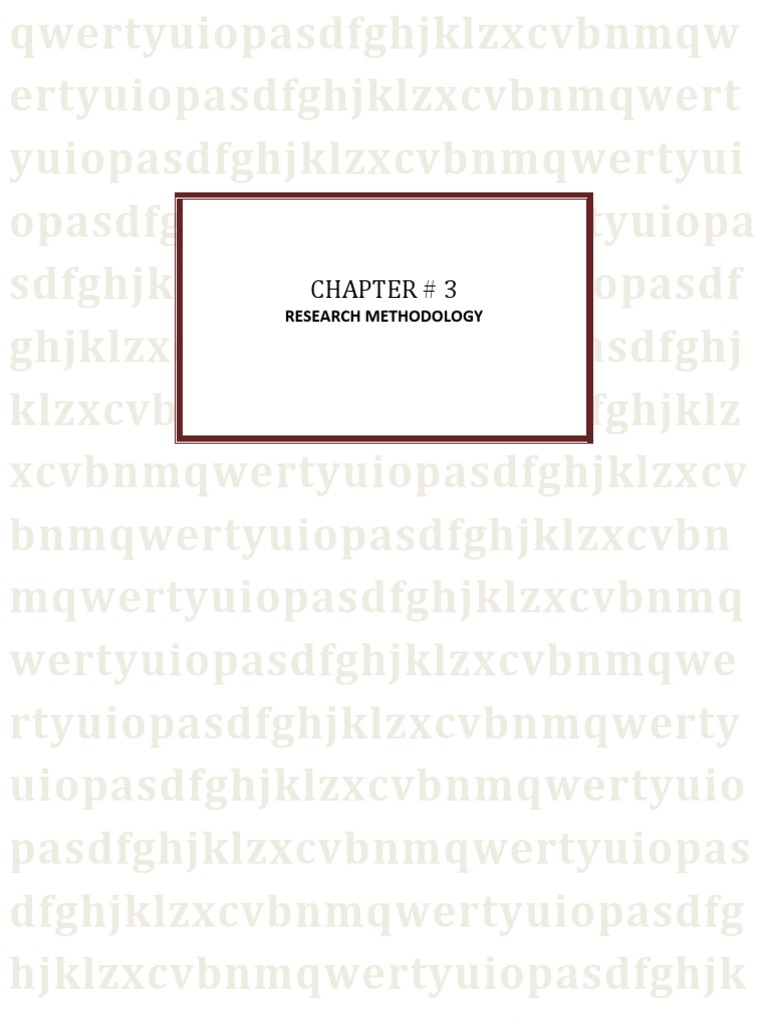 Chapter 3 Research Methodology Pdf Likert Scale Methodology
