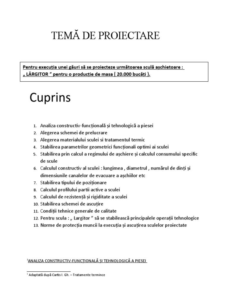 Proiect Largitor | PDF