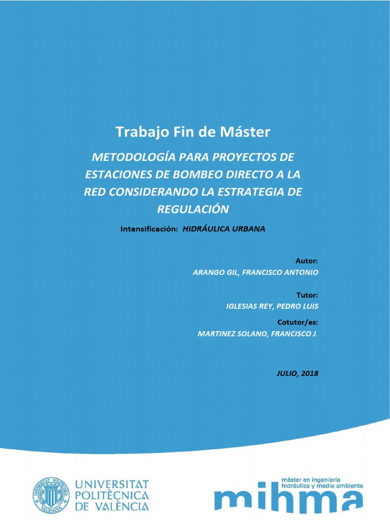 Arango - Desarrollo de Una Metodología Para Selección de Grupos de Bombeo Considerando Su ...