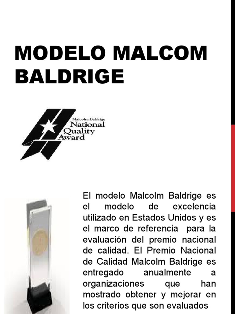 Modelo Malcom Baldrige | PDF | Gestión de recursos humanos | Liderazgo