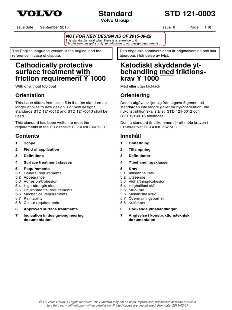 Standard STD 121-0003 | PDF | Corrosion | Screw