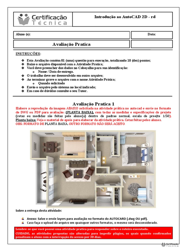 Atividade Prática Autocad Final 02 | PDF