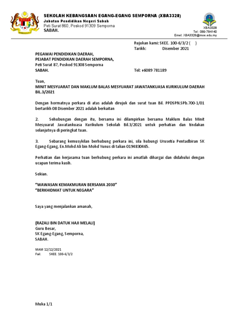 Maklum Balas JKKD Bil.3 2021 | PDF