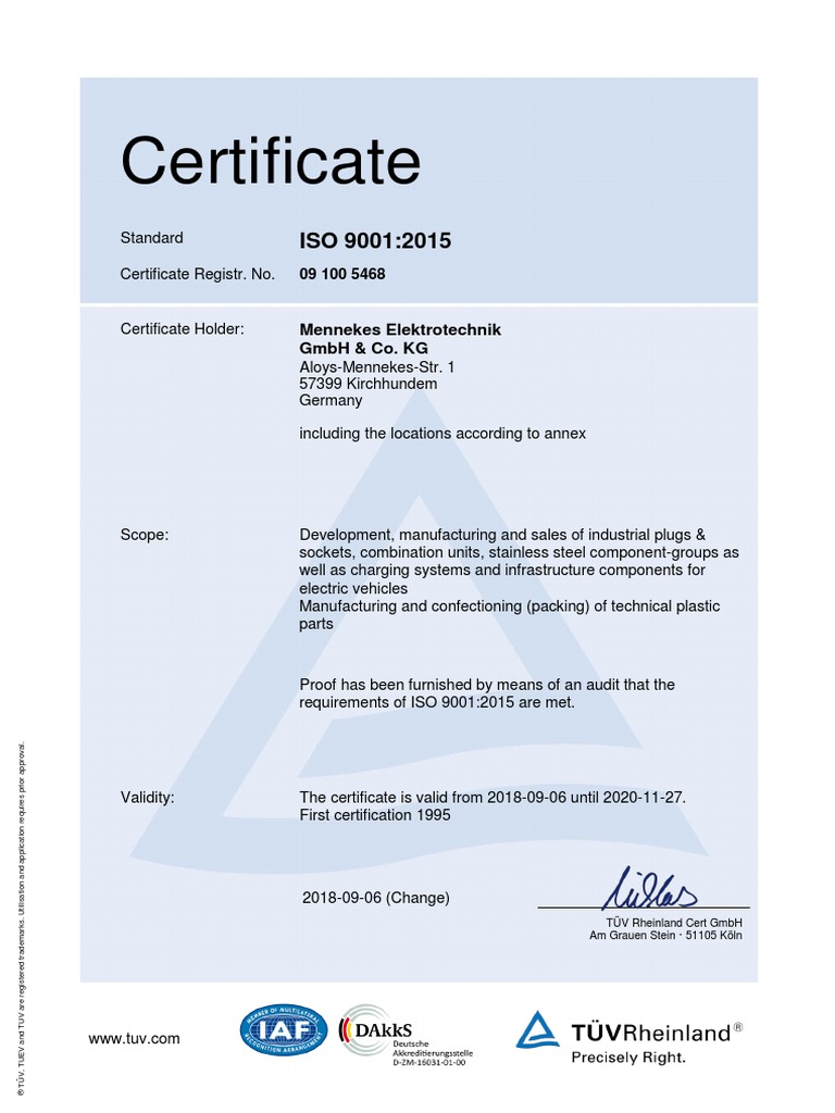 Certificado Iso 2019 | PDF