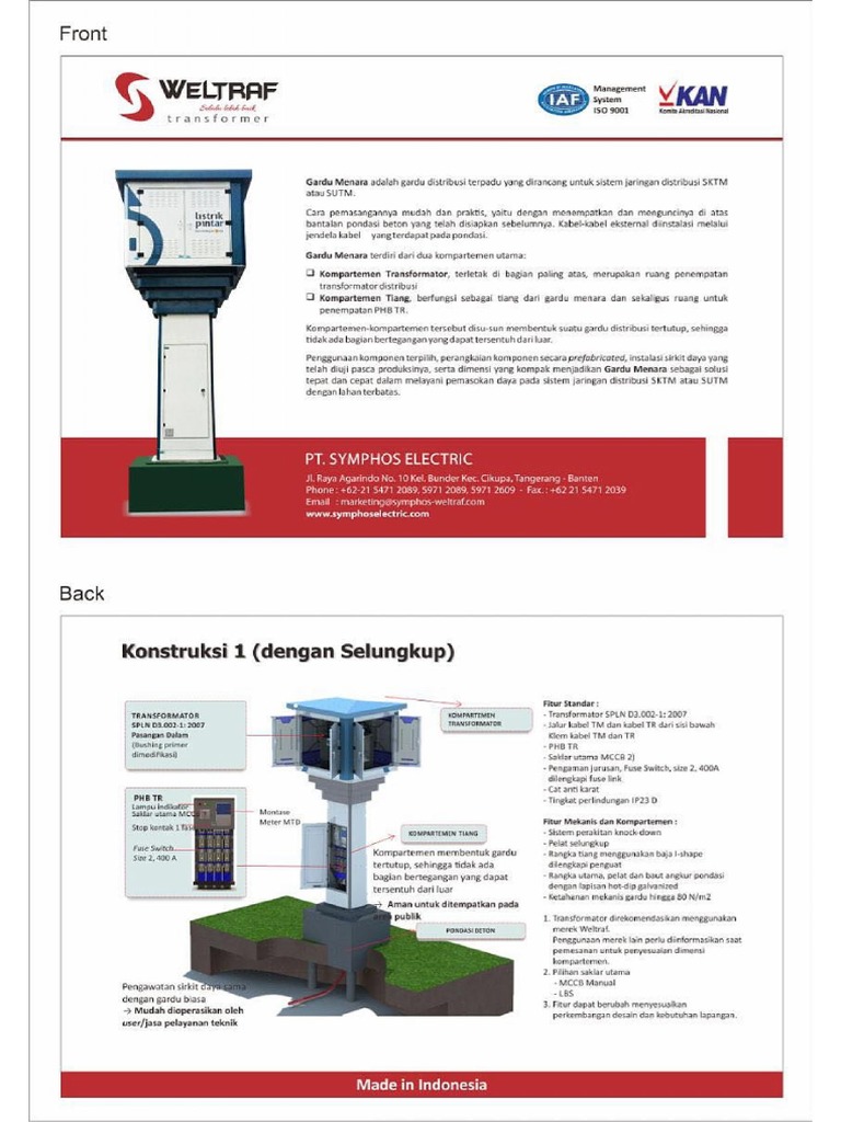 Brosur Gardu Menara | PDF