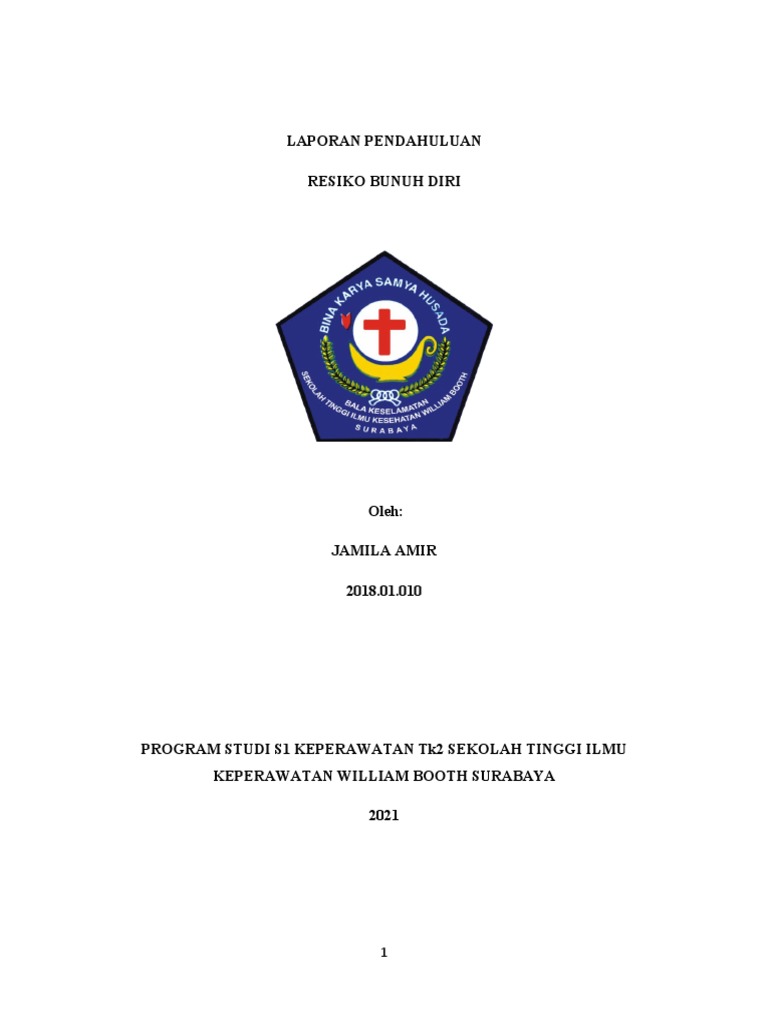 010 Jamila LP Resiko Bunuh Diri | PDF