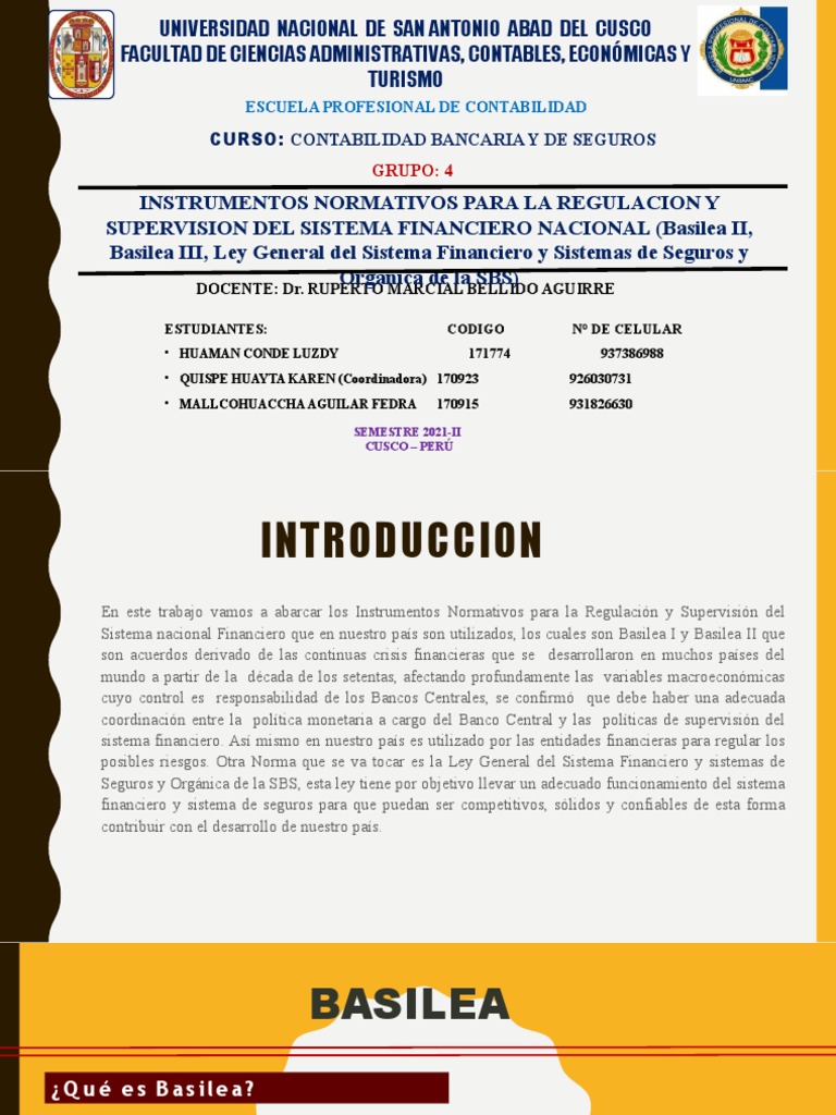 Grupo 4 | PDF | Basilea Ii | Basilea Iii