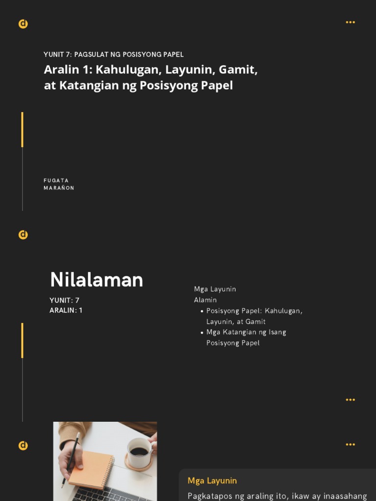 Posisyong Papel | PDF