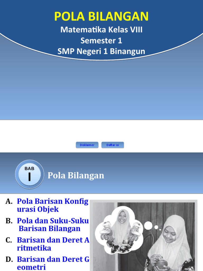 Pola Bilangan Matematika Kelas 8 | PDF