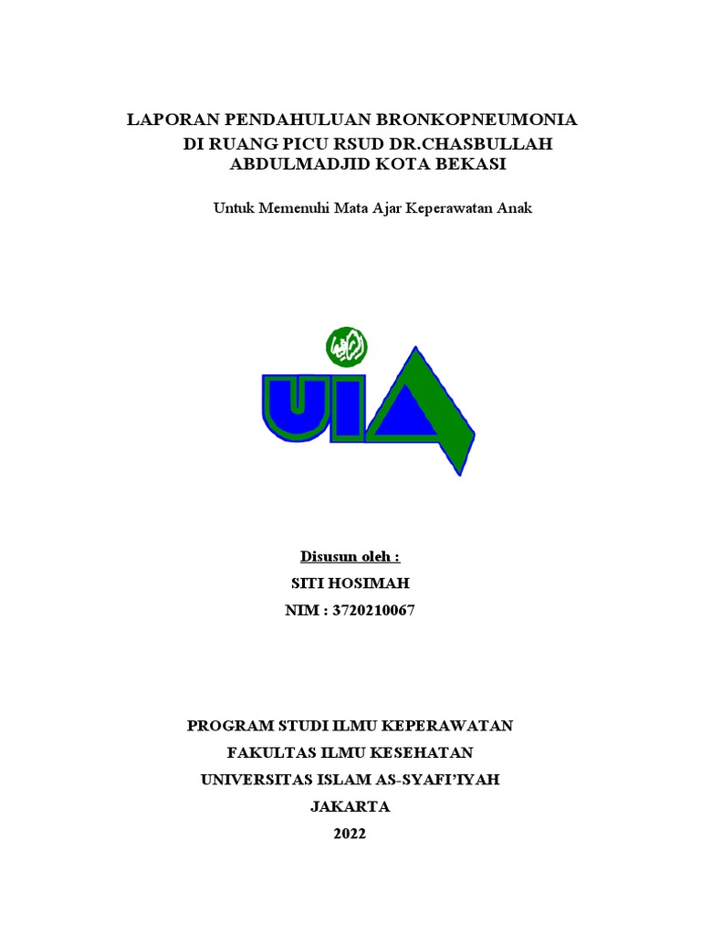 LP Bronkopneumonia (Picu Siti) | PDF | Sains & Matematika