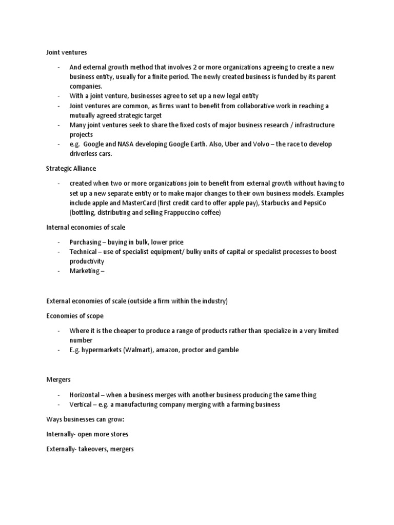 Joint Ventures | PDF