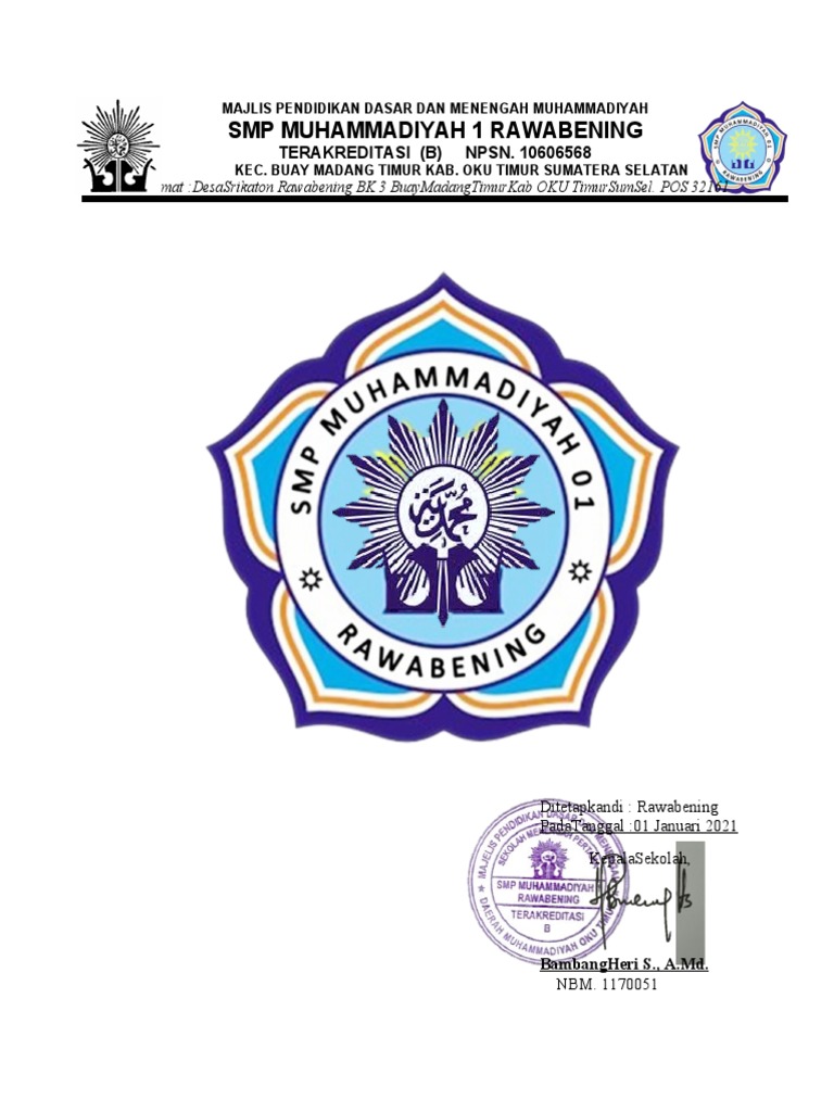 KOP, Logo Watermark, Kepsek | PDF