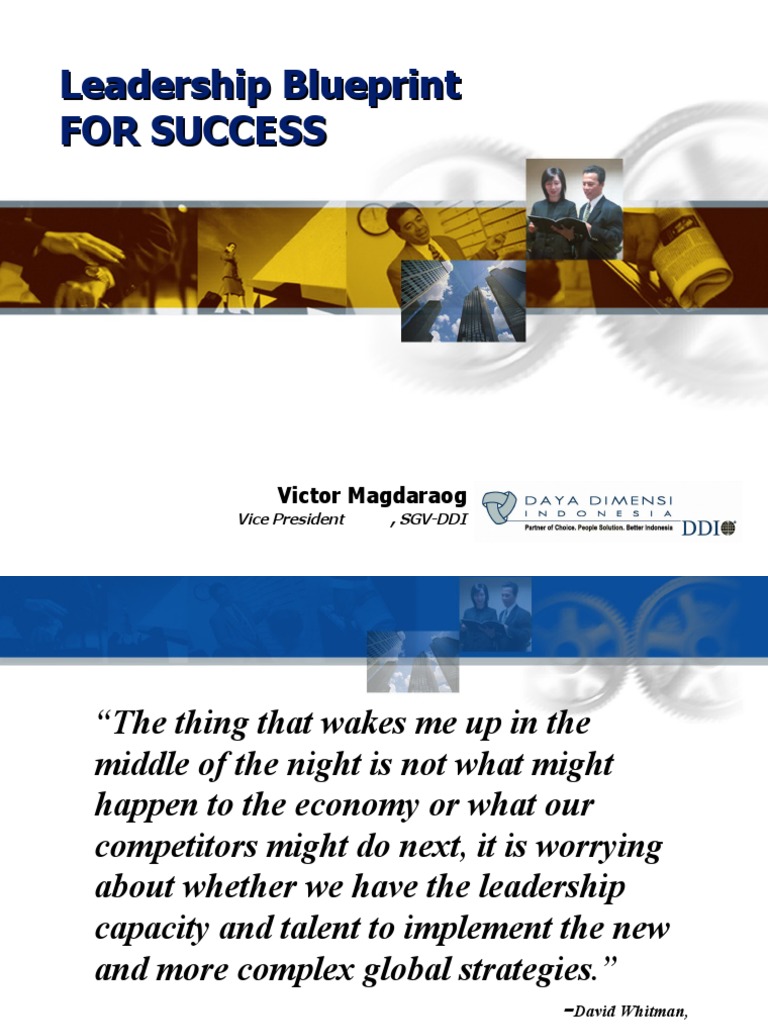 Leadership Blueprint For Success | PDF | Leadership | Entrepreneurship