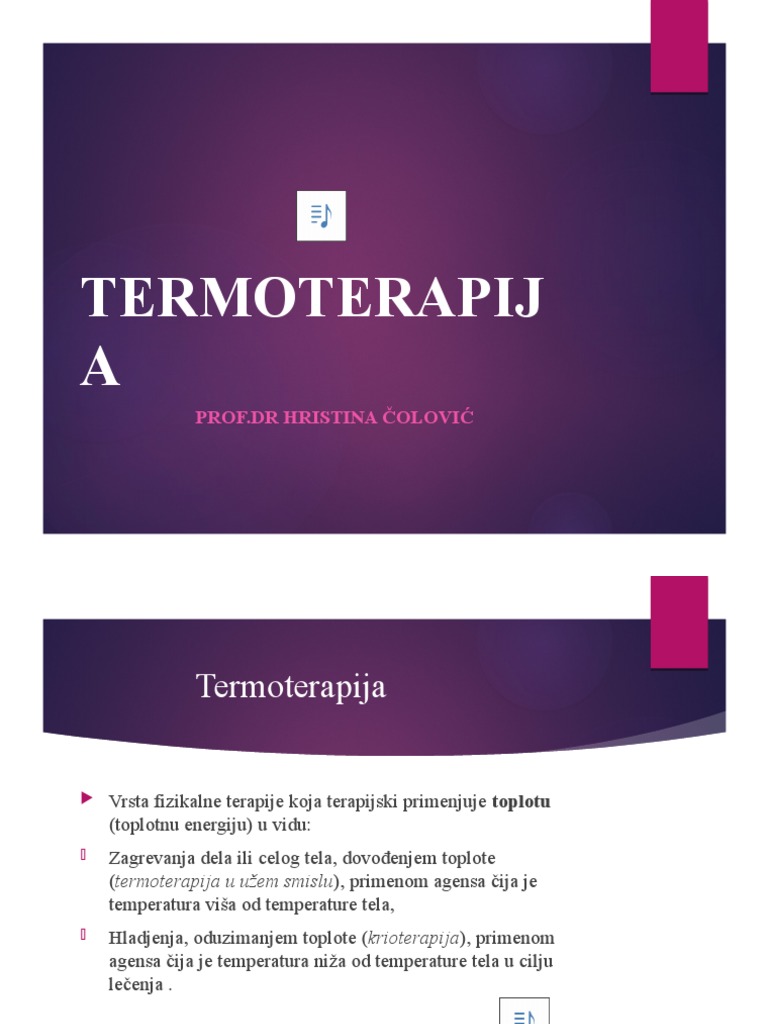 Termoterapija | PDF