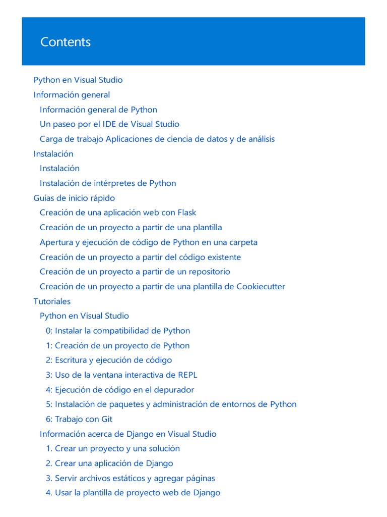 Python | PDF | Microsoft Visual Studio | Servidor SQL de Microsoft