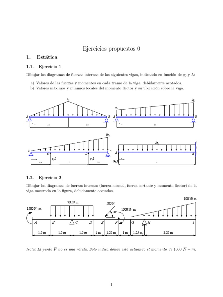 Repaso Estática | PDF | Ingeniero civil | Mecanica clasica