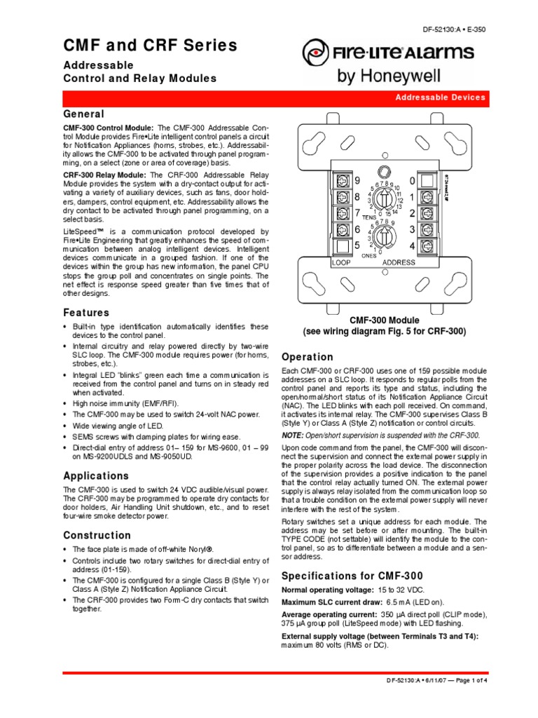 CMF and CRF Series: Addressable Control and Relay Modules | PDF ...