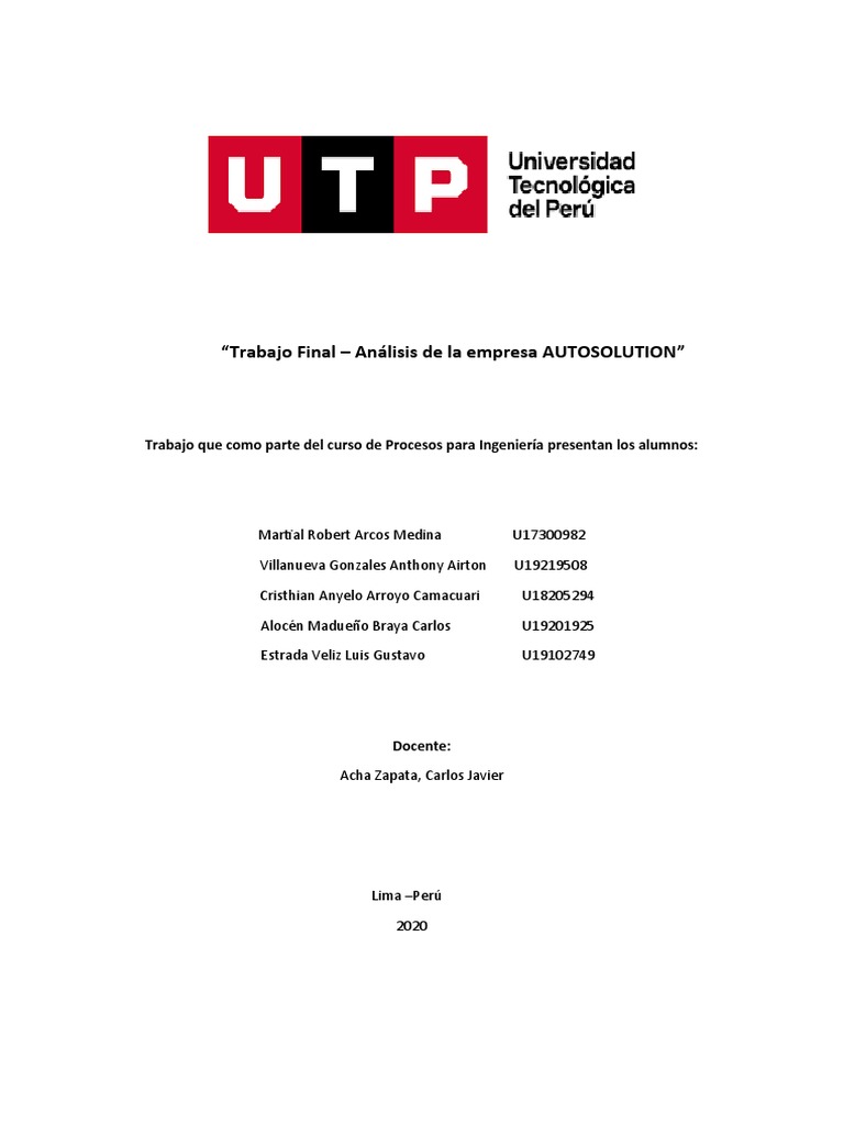 Primer Avance de Proyecto Final-Procesos para La Ingenieria | PDF | Inyección de combustible