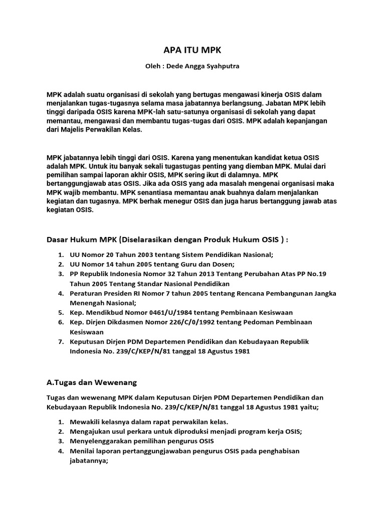 Essay MPK Dede Angga | PDF