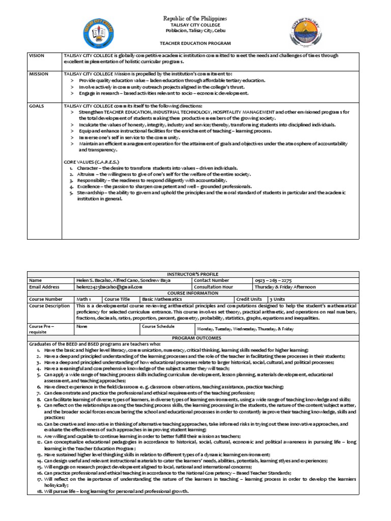 Republic of The Philippines | PDF | Numbers | Learning