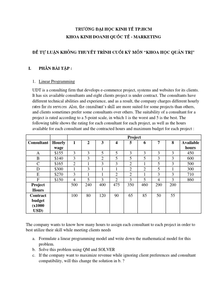 De Thi KTHP - PHVL - KHQT | PDF | Consultant | Applied Mathematics