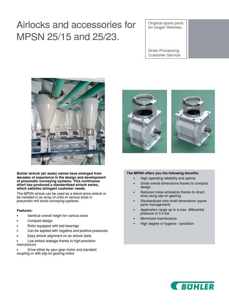 Airlocks and Accessories For MPSN 25/15 and 25/23.: Original Spare ...