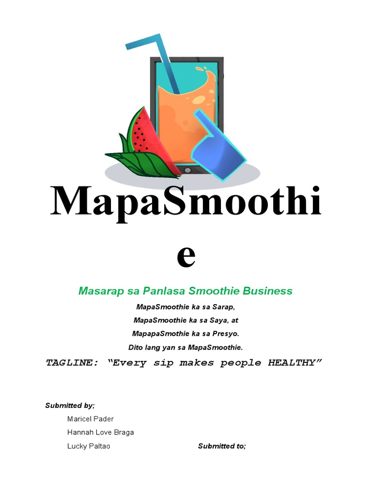 Final Business Plan Repaired 2 | PDF | Smoothie | Foods