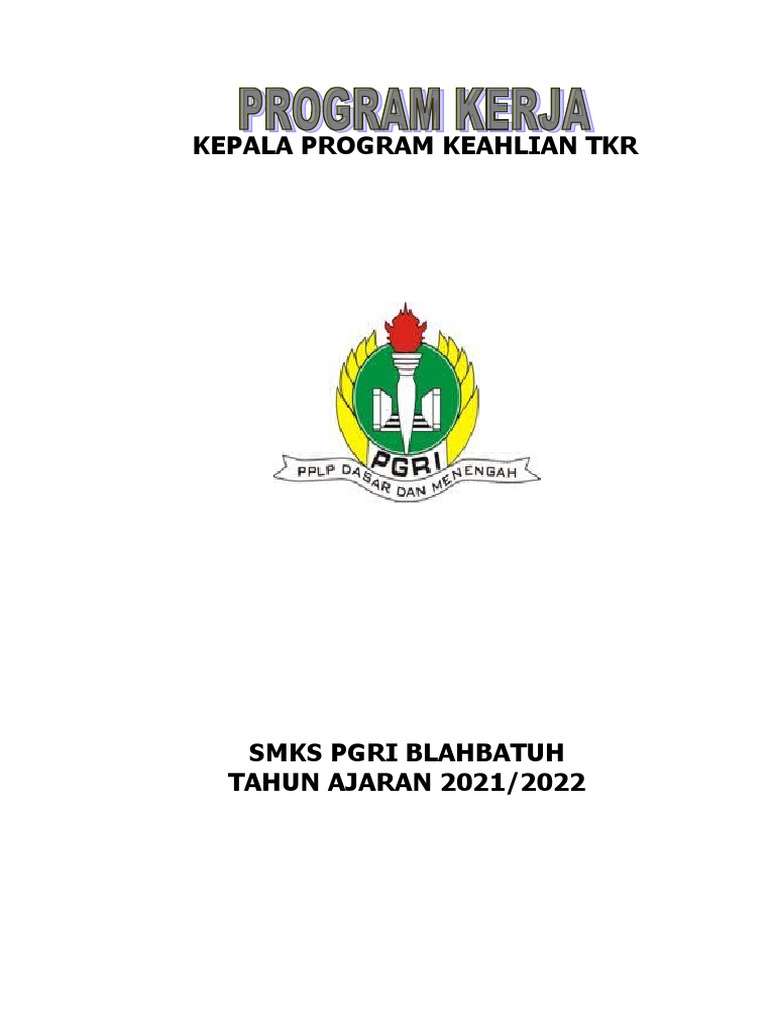 Program Kerja Kaprog | PDF
